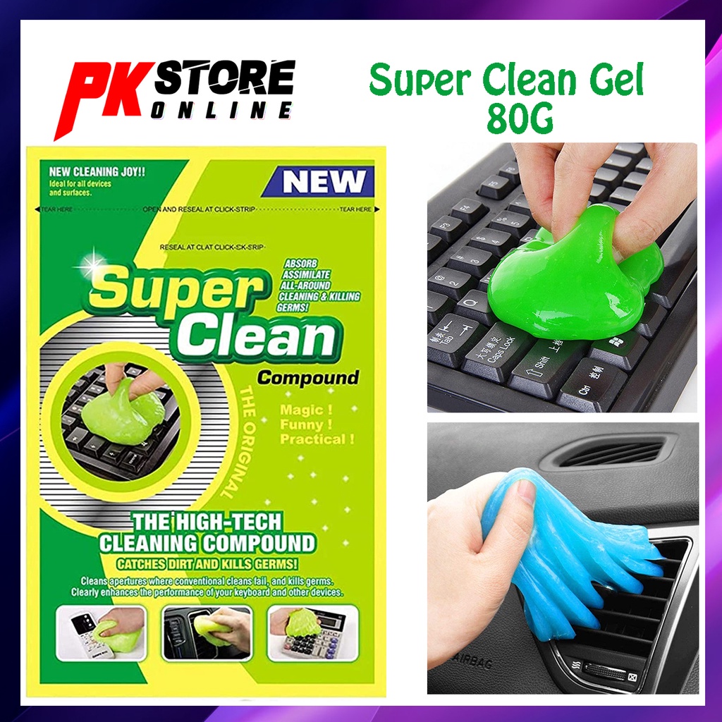 SUPER CLEAN COMPOUND UD066 SLIMY GEL JELLY KEYBOARD GERMS CLEANER DUST ...