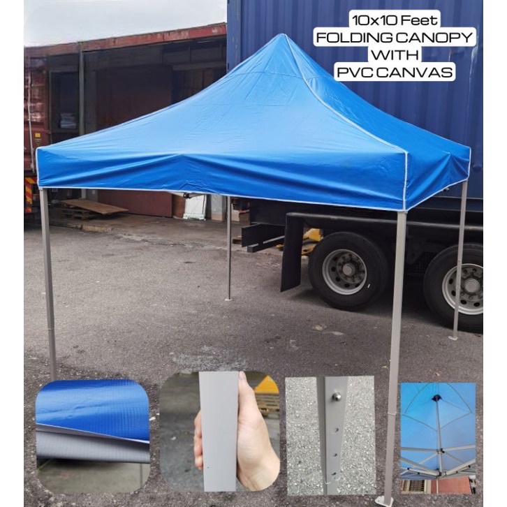 MD SINAR 10X10 kaki AA folding canopy / folding tent / conopy bazaar ...