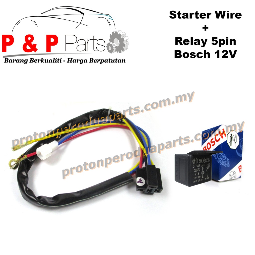 Starter Wire Kit Universal + Relay 5 PIN Bosch 12V | Shopee Malaysia