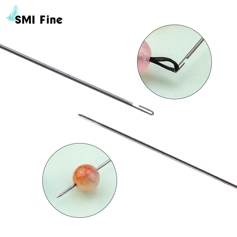 5pcs/lot super long stainless steel beading needles easy jewelry making ...