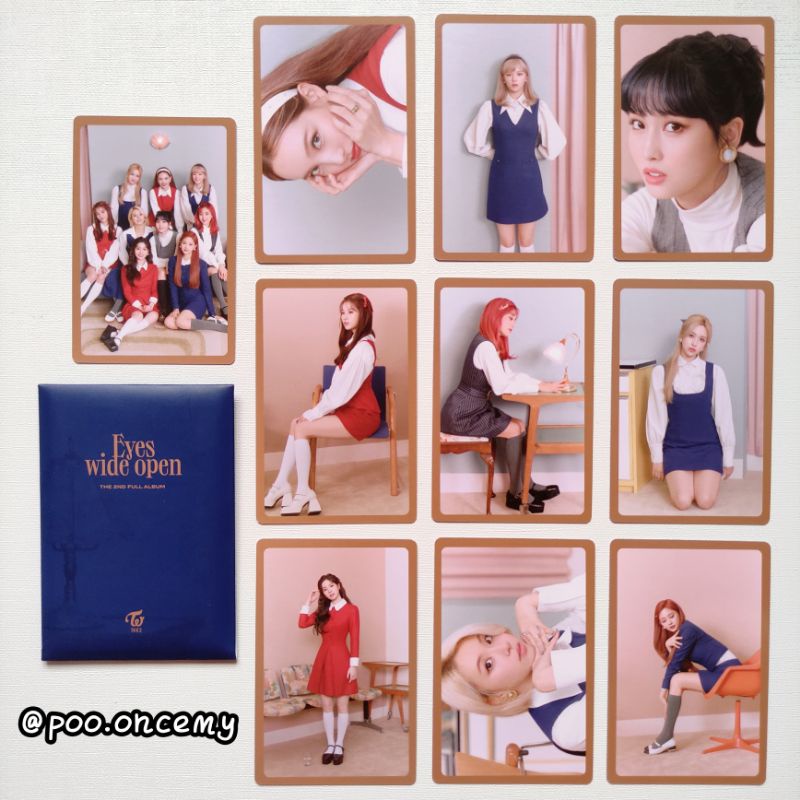[Ready Stock] TWICE EWO Eyes Wide Open Story Ver POB Preorder Benefit Official Photocards ...