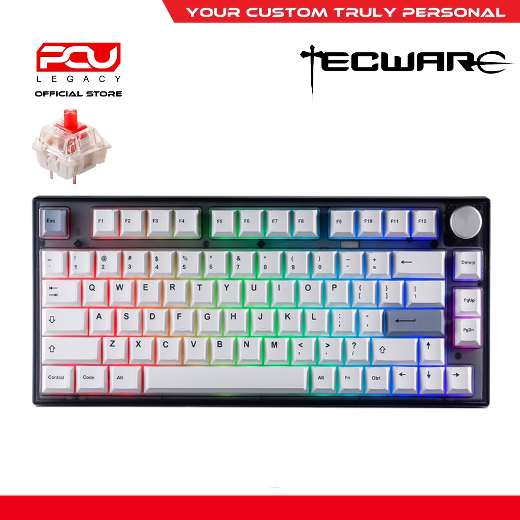 Tecware Veil 80 Wireless Translucent Black Mechanical Keyboard ...