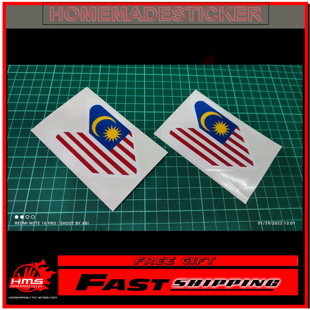 WAKABA MALAYSIA FLAG STICKER DECAL 1 PCS | Shopee Malaysia