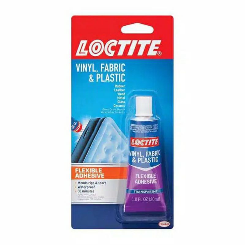 Loctite Vinyl Fabric Plastic Flexible Adhesive Transparent Glue Fabric ...