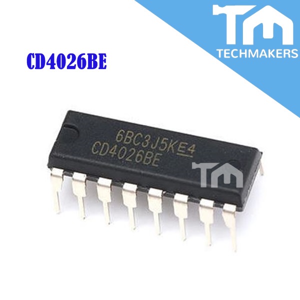 CD4026B CMOS Decade Counter/Divider with Decoded 7-Segment Display ...