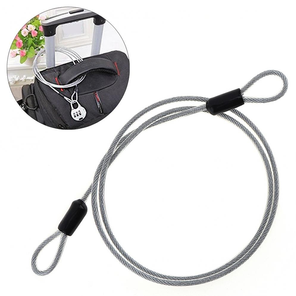 100cm Stainless Steel Cable Bike Lock Wire Rope Line for Bicycle ...