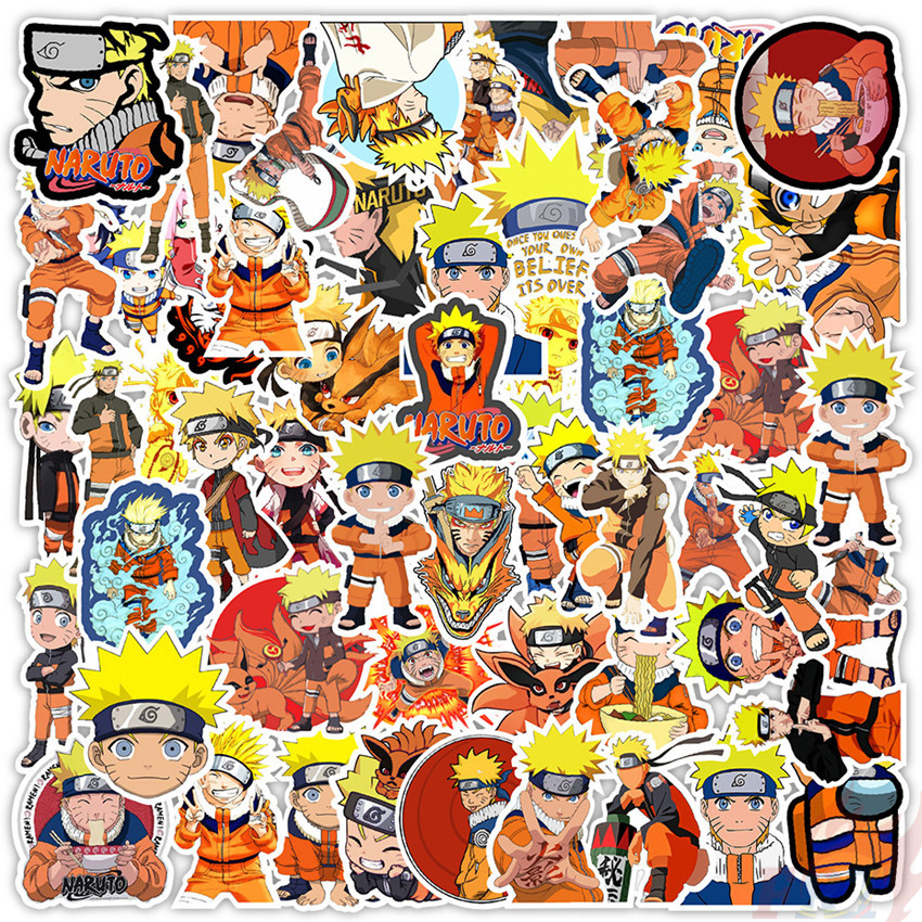 Naruto - Series 06 Anime Uzumaki Naruto Stickers 50Pcs/Set DIY Fashion ...
