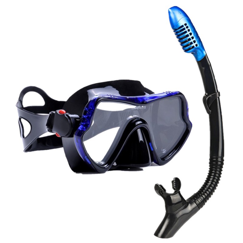 EXP VISION Snorkeling Diving Mask Set Single Tempered Glass Lens Diving ...
