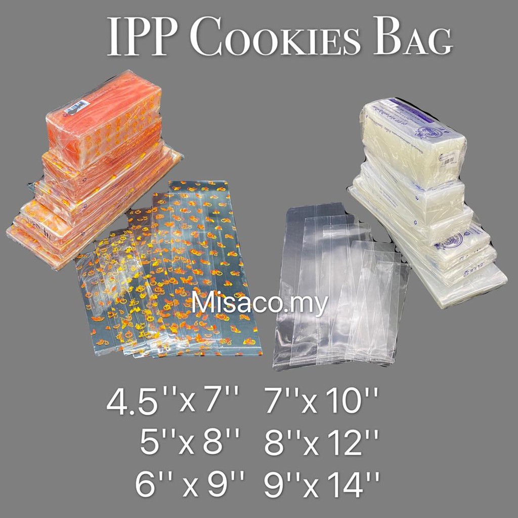 Thailand IPP Cookies Plastic Bag | Gift Plastic Bag / Cookies Bag ...