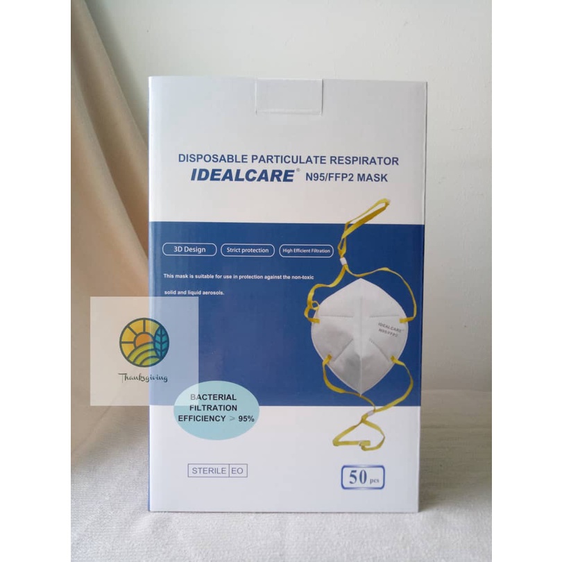 IDEALCARE N95 (HEADLOOP) (50pcs/box) | Shopee Malaysia