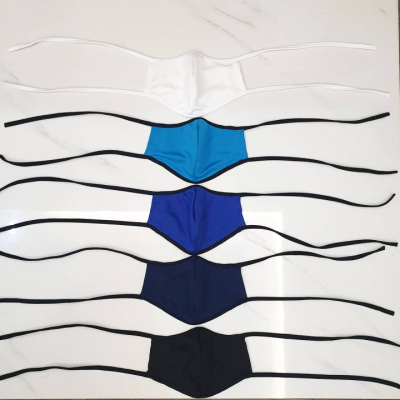 Muslimah Premium Microfiber Face Mask with long stripes earloop ...