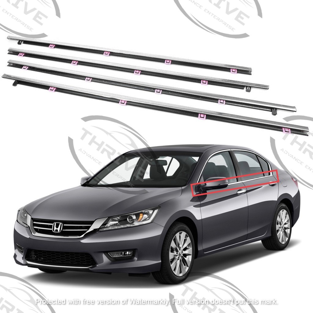 HONDA ACCORD G9 ( 2013 - 2018 ) T2M/T2A - DOOR GLASS MOULDING LINING ...
