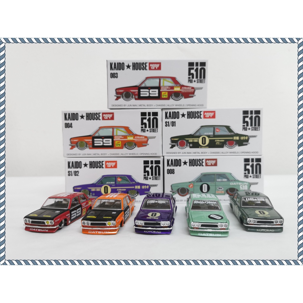 MiniGT X Kaido House Sung Kang Jun Imai Datsun 510 Pro Street | Shopee ...