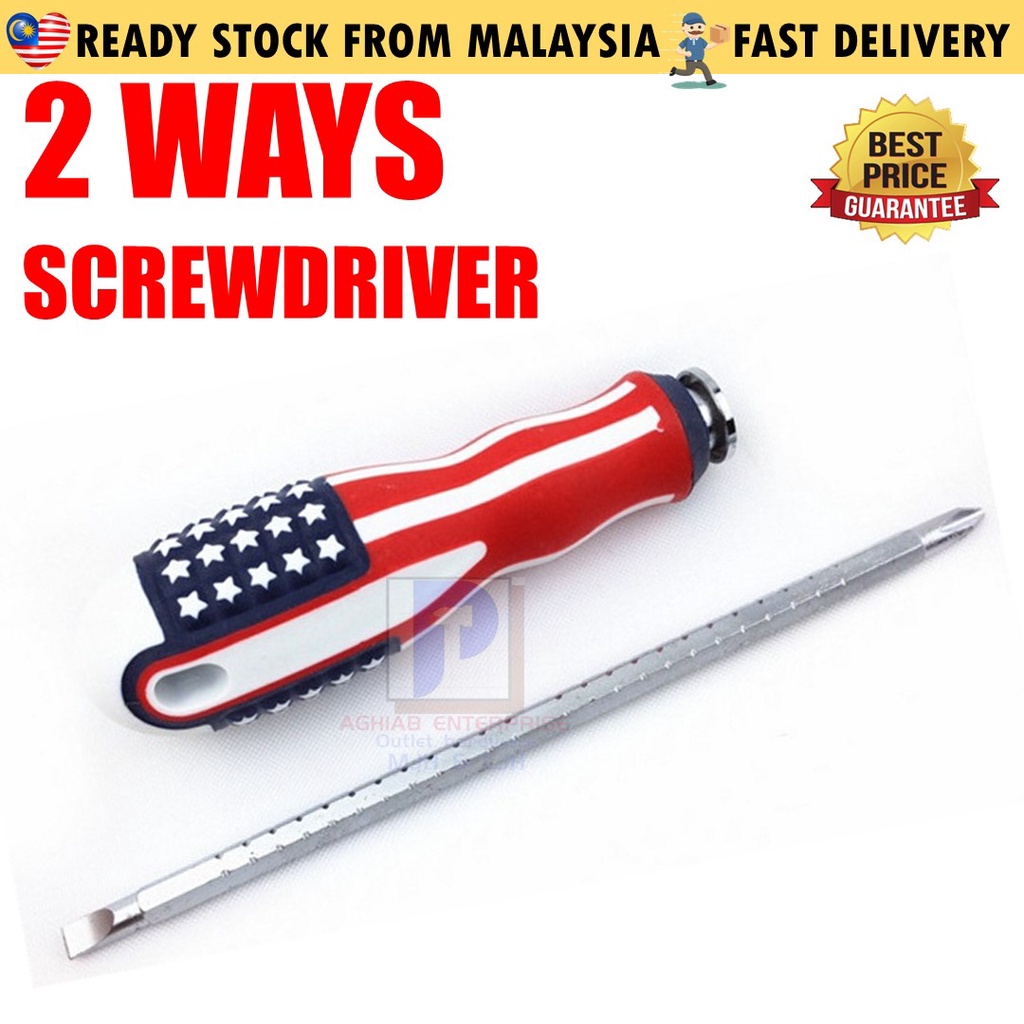 RUIKE 2 ways Magnetic Screwdriver | Philips Screwdriver American Flag 6 ...