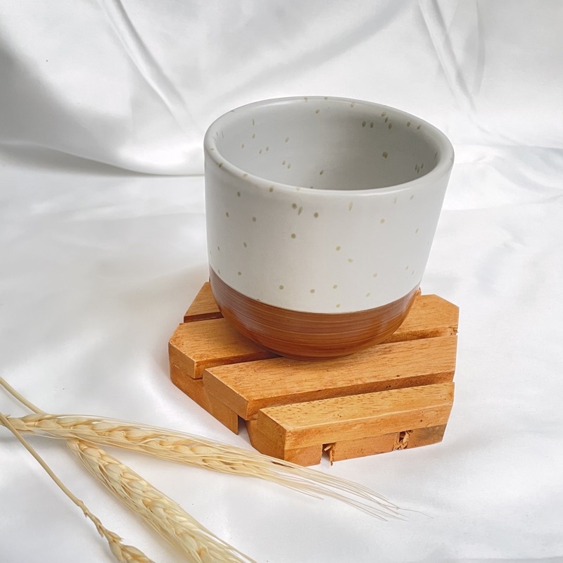 Ceriche Bea Wood Ceramic Mug/Ceramic Glass/Cup/Ocha Tea Glass/Aesthetic ...