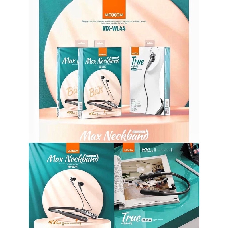 MOXOM MAX NECKBAND MX-WL44 | Shopee Malaysia