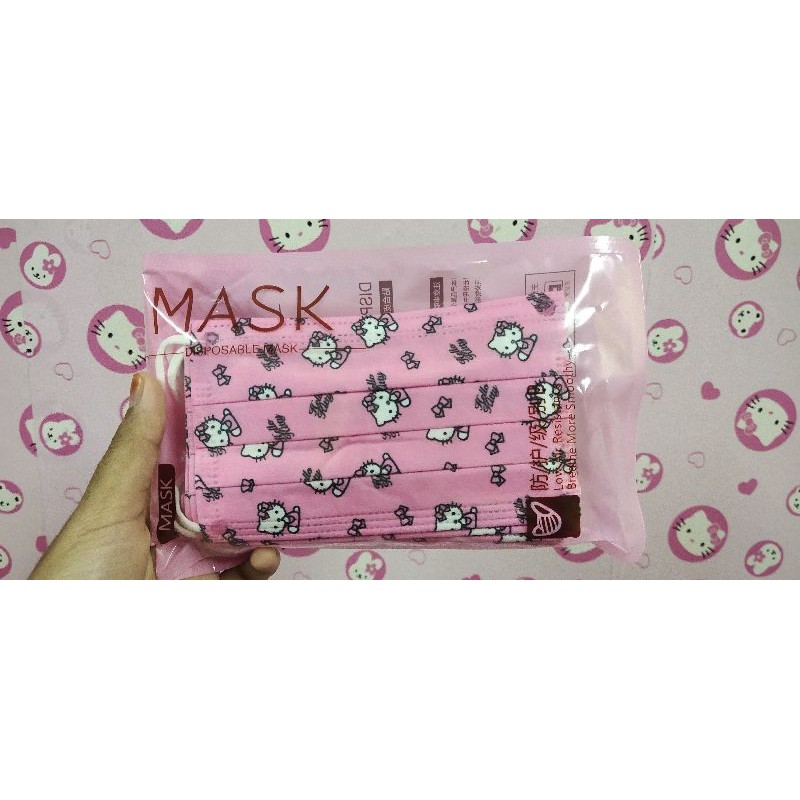 mask hello kitty 3ply disposable | Shopee Malaysia