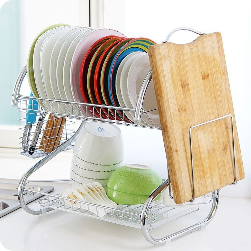 Stainless steel kitchen storage shelf dish rack dripping dish rack ...