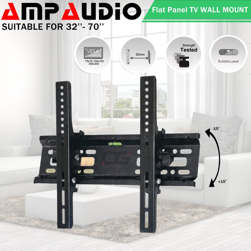 Universal TV Bracket 32 - 70 inch LCD LED Plasma Adjustable Tilt TV Wall Mount Bracket TV With ...