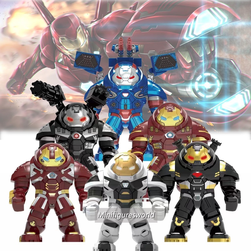 Iron Man Minifigures War Machine Hulkbuster Iron Patriot MK39 ...