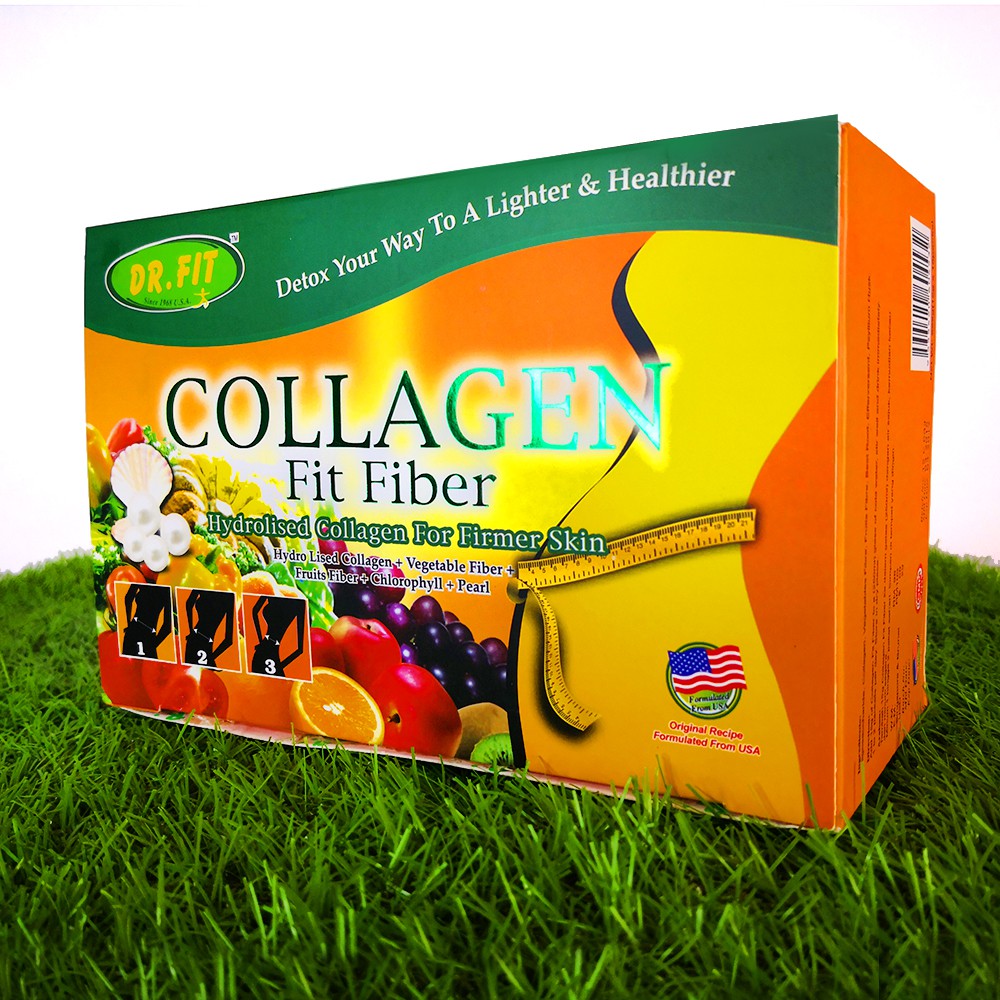 Dr. Fit Collagen Fit Fiber 胶原蛋白高纤维饮 15x15g (Hydrolised Collagen For ...