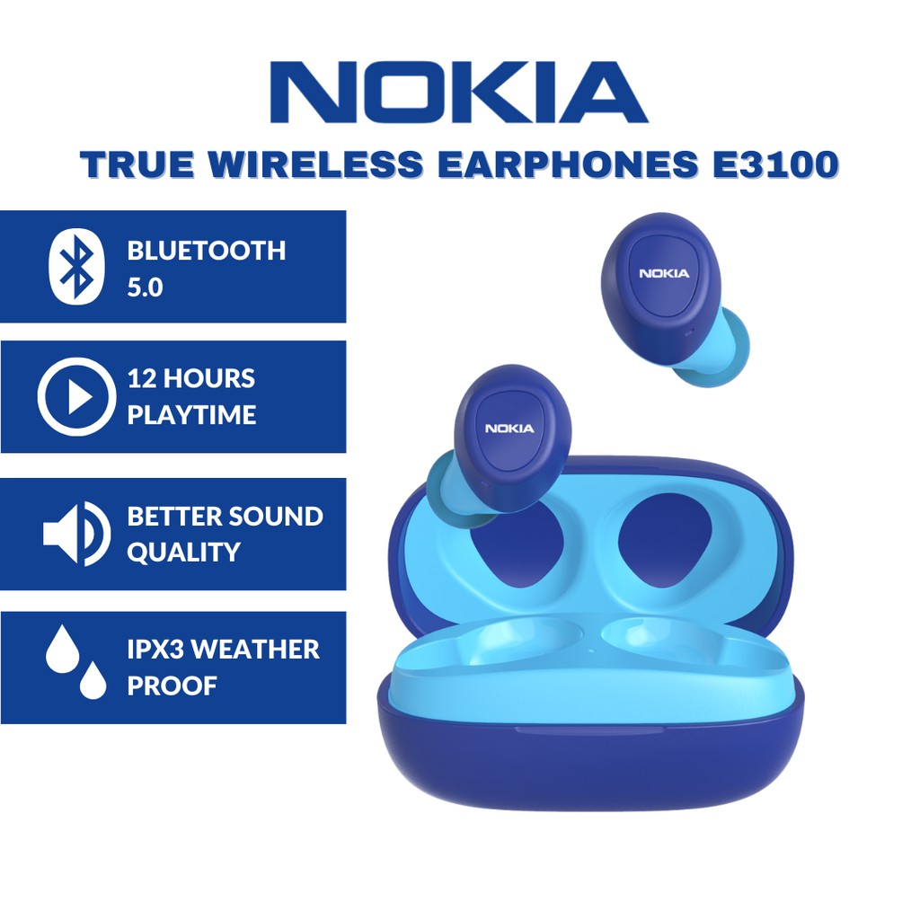 [SALE] Nokia E3100 Essential True Wireless Earphones E3100BU Bluetooth | Wireless | True ...