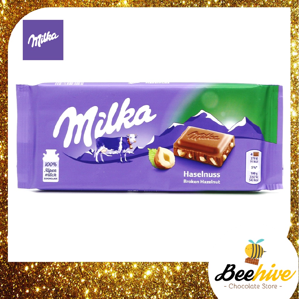 Milka Hazelnut Chocolate 100g | Shopee Malaysia