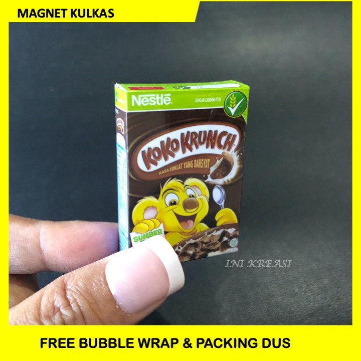 Miniature MAGNET CEREAL CORN FLAKES REFRIGERATOR STICKS, KOKO KRUNCH ...
