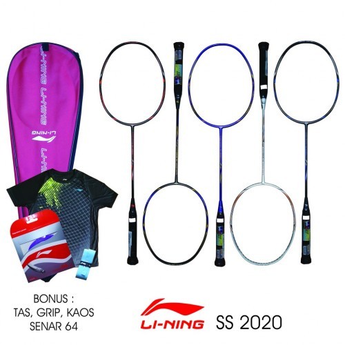 Complete PACKAGE OF BADMINTON RACKET LINING SS 2020 SUPER SERIES 2020 ...