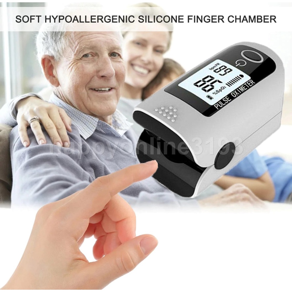 Finger Oximeter Fingertip Pulse Oxymeter Spo2 Monitor Oxygen Meter ...