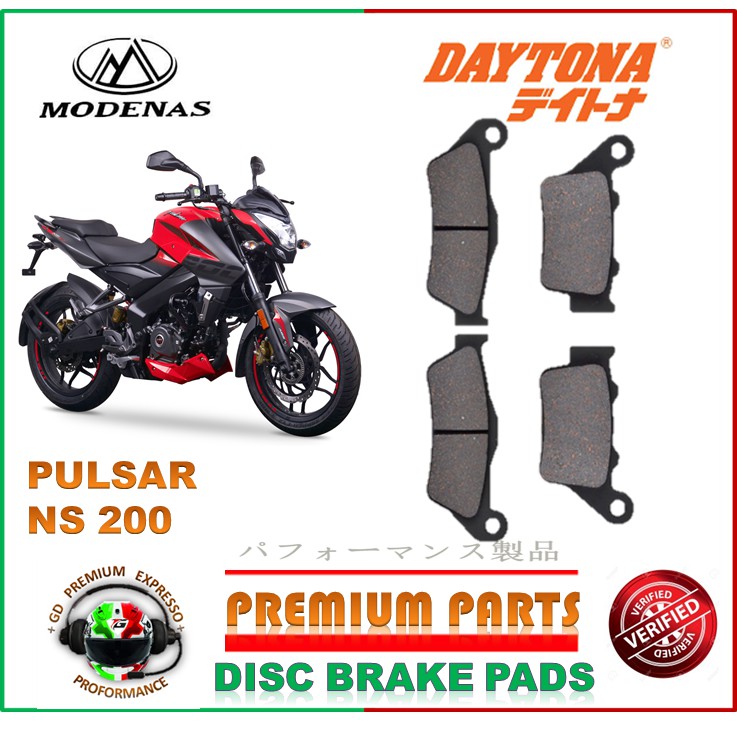 PULSAR RS 200 NS 200 MODENAS DISC BRAKE PADS DAYTONA | Shopee Malaysia