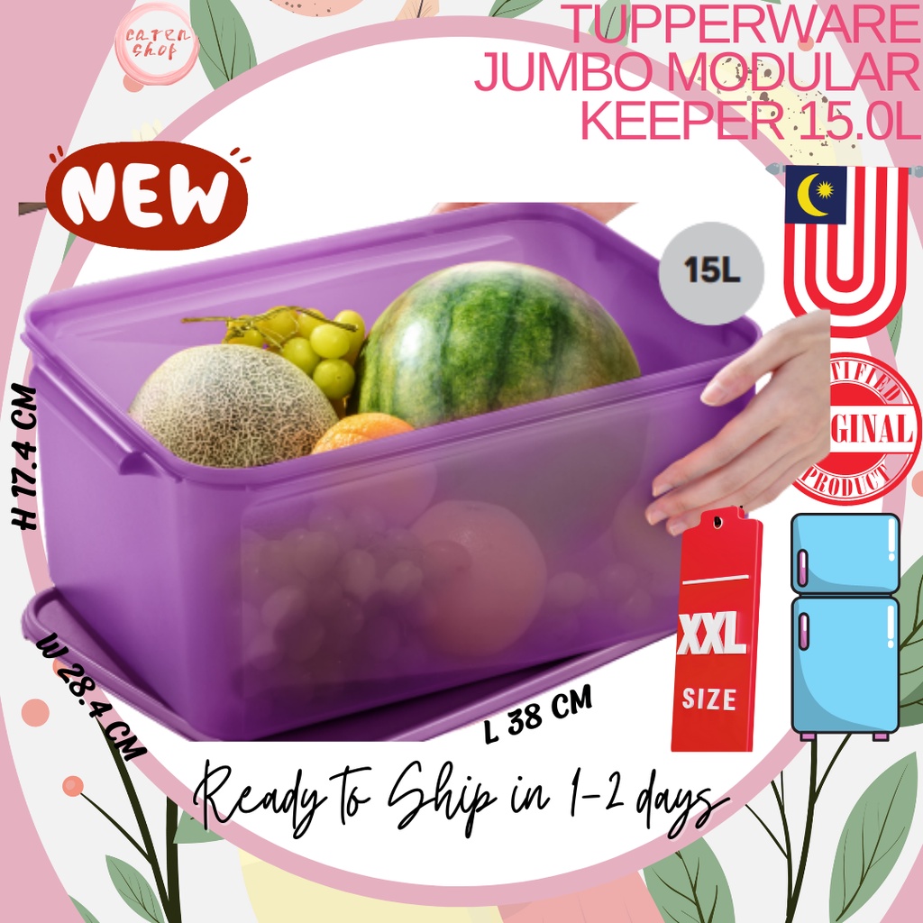 🎁 Hadiah Tupperware🎁Wish card 🎁Jumbo Modular Keeper (1) 15.0L | Shopee ...