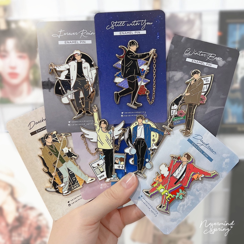 Bts Enamel Pin - Solo Series | Shopee Malaysia