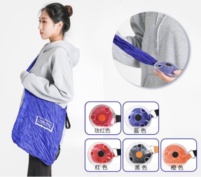 Foldable Shopping Recycle Bag Groceries Bag Go Green Portable | Shopee ...