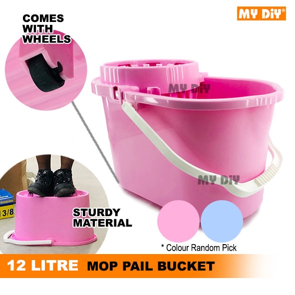 MYDIYSDNBHD - 12 Litre Mop Pail / Mop Bucket / Baldi Mop / Color ...