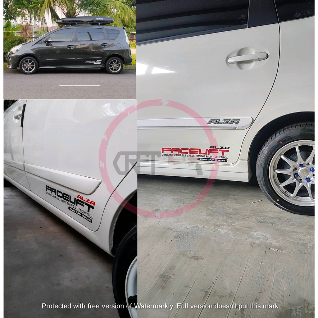 CFS391 Perodua Alza Facelift Version 2X pcs Logo Stiker Sticker Vinyl ...