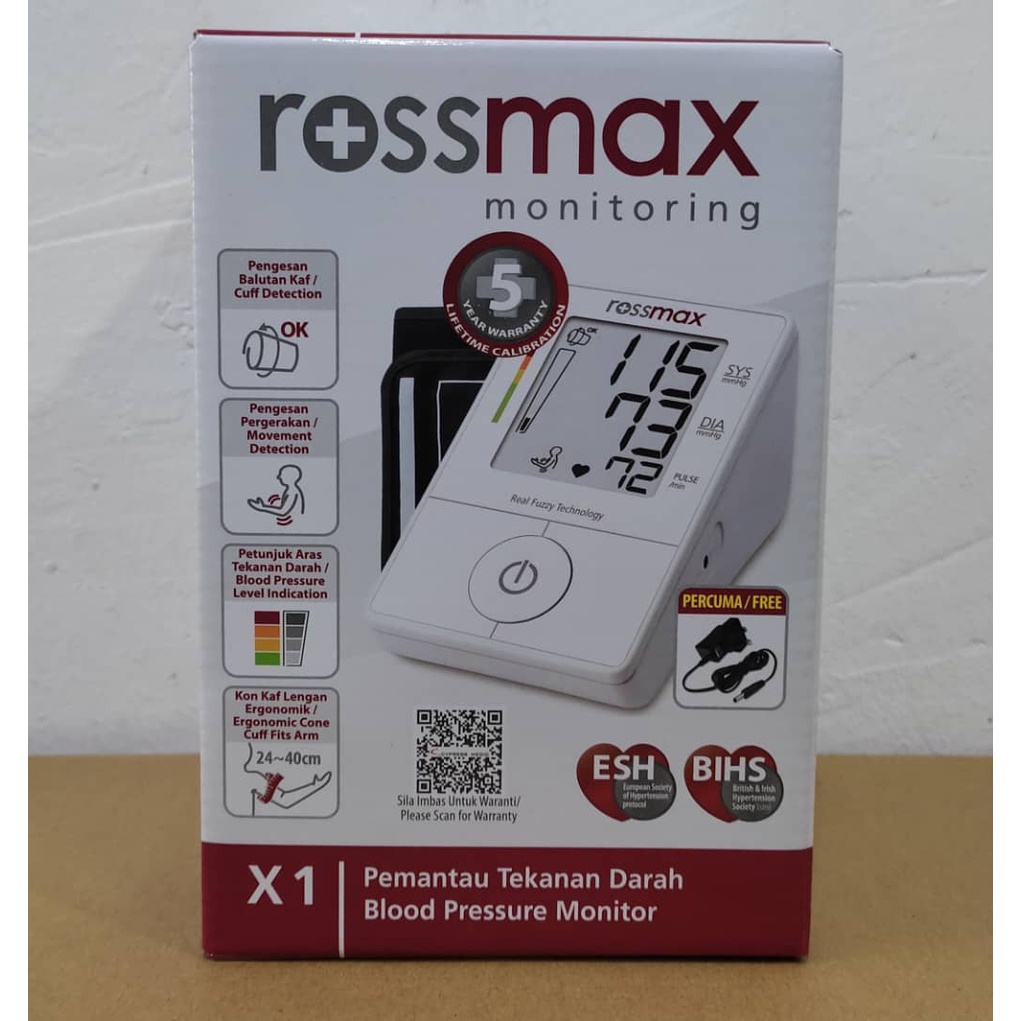 ROSSMAX X1 BLOOD PRESSURE MONITOR UNIT | Shopee Malaysia