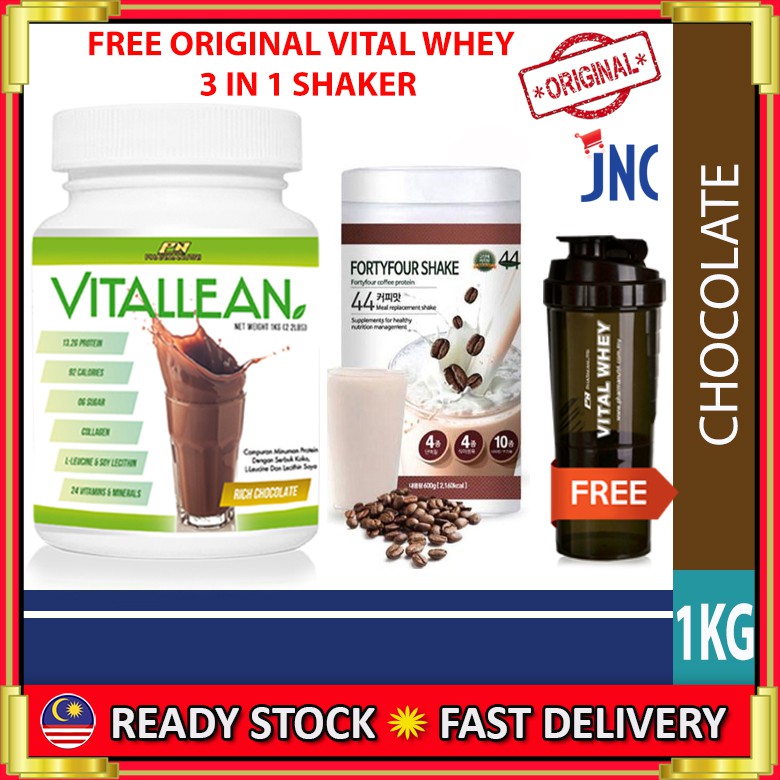 Vital Lean @ VitalLean Meal Replacement HALAL, 1kg,33 Ser, 0g Sugar, 92 ...