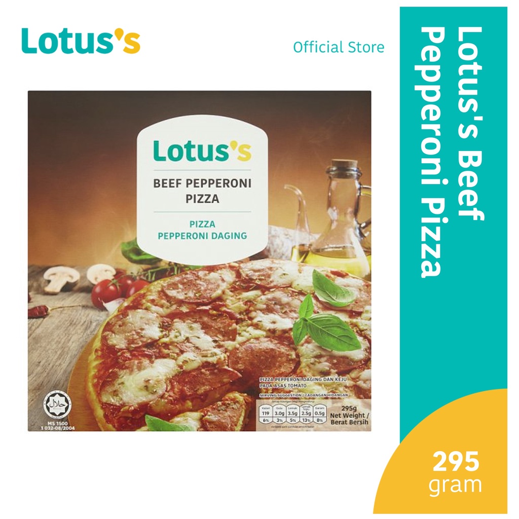 Lotus's Beef Pepperoni Pizza 295g | Shopee Malaysia