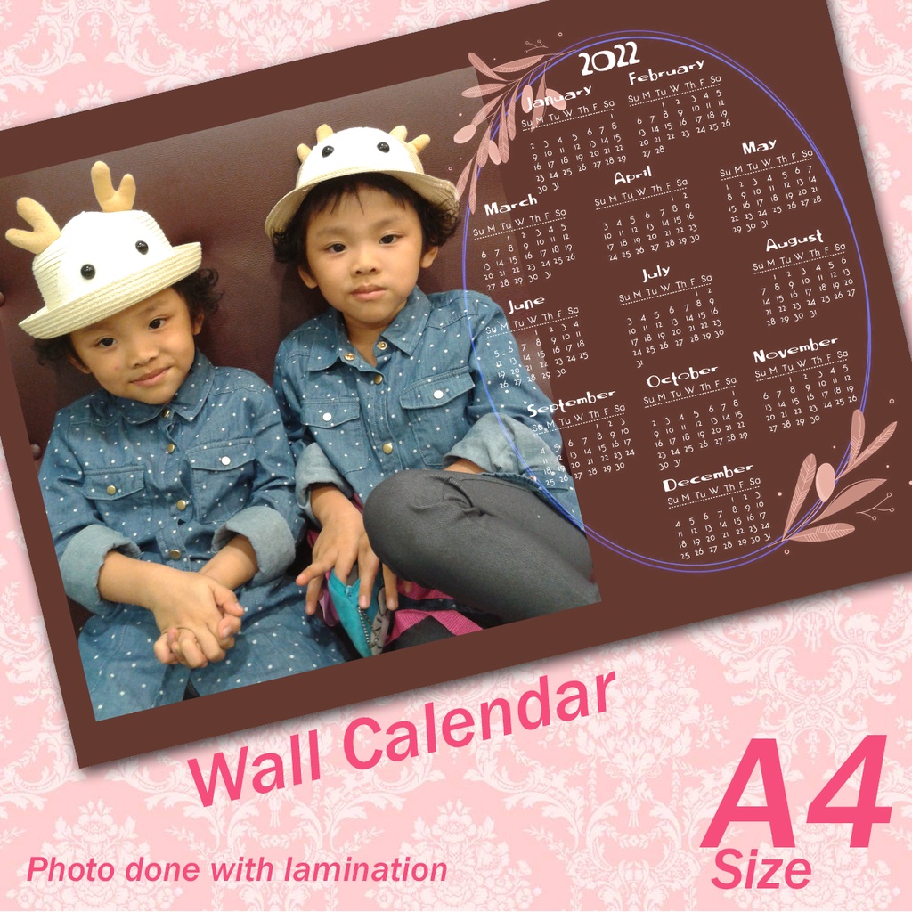 Gambar kalendar /Calendar 2024 /2023(Customize your photos) wall ...
