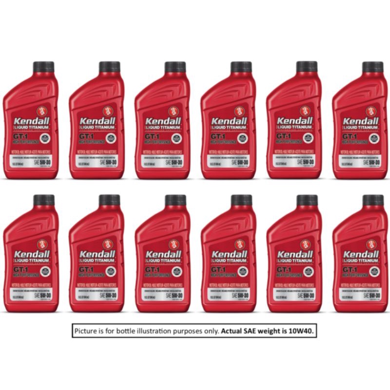 Kendall Engine Oil 10w-40 GT-1 High Performance Original USA | Shopee ...