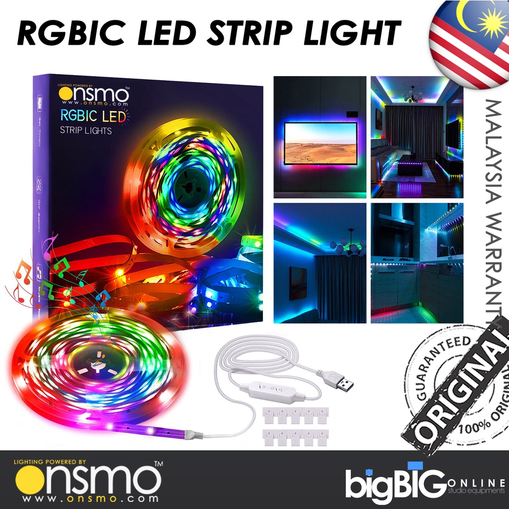 GDL-04 RGBIC 5 Meter 150 LED Strips RGB Color Lights Synchronous Music ...