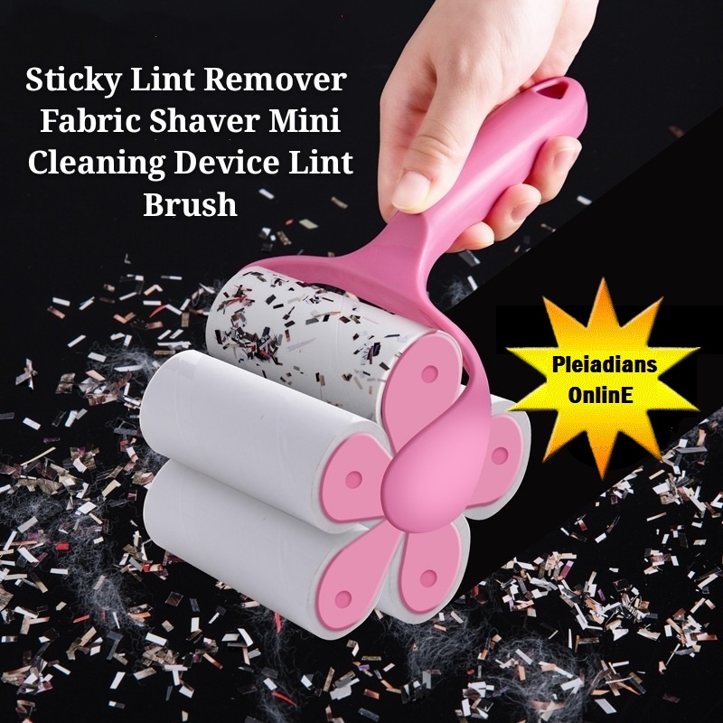 HOMIEE Cloth Sticky Roller Lint Remover Fabric Cleaning Device Lint ...