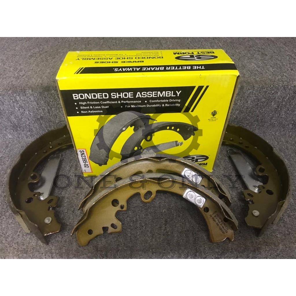 BEST FORM BRAKE SHOE REAR TOYOTA HILUX KUN25 KUN26 GUN125 GUN126 ...