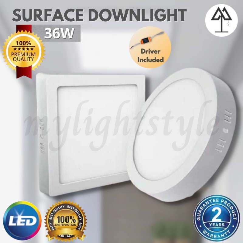 [Premium Quality] LED SURFACE DOWNLIGHT 36W DAYLIGHT SURFACE LIGHT ...
