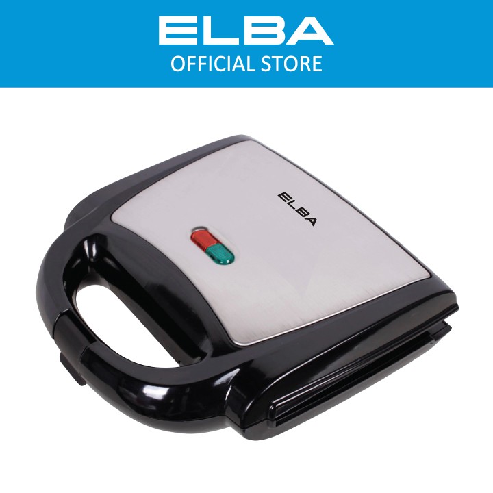 ELBA Sandwich Maker ESM-G7528(SS) - 2-slice, Stainless Steel Cover (750W) | PGMall