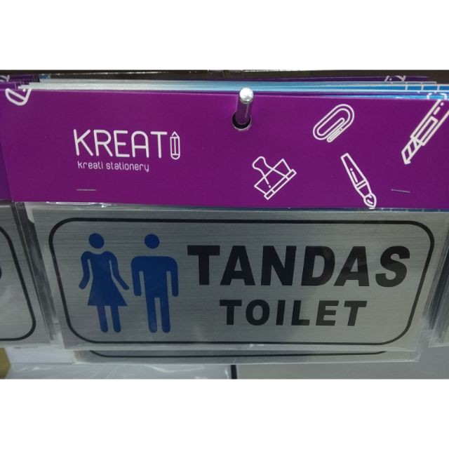 KREATI Toilet Sign Sticker / Sticker Tandas (1pcs) | Shopee Malaysia