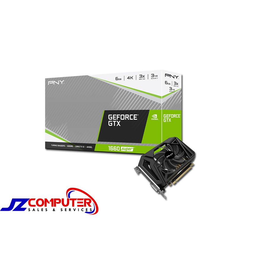 PNY GeForce GTX 1660 SUPER 6GB Single Fan | Shopee Malaysia