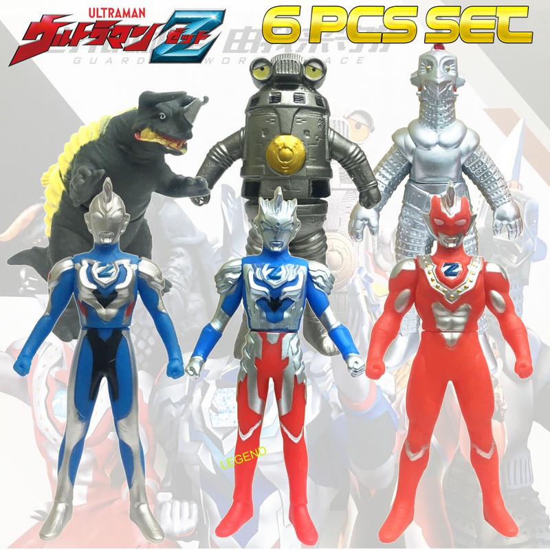 Super Hero Ultraman Z DX Figure Soft PVC Figure 6 Pcs Set Box Series ...