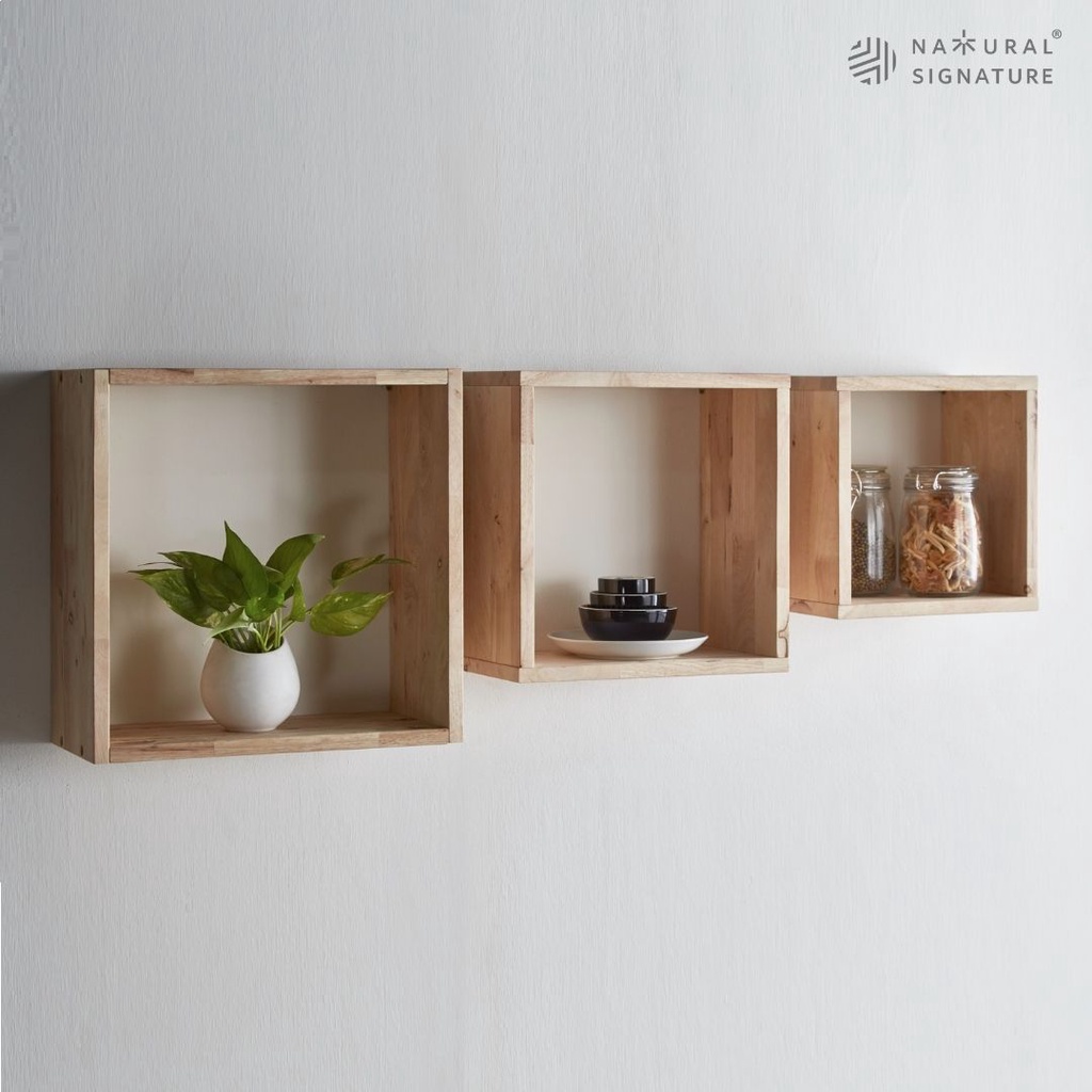 Natural Signature 4694 XYZ Square Box (3 pcs)/Display shelf/Wall shelf ...